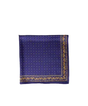 Miu Miu Printed Twill Scarf - Blue
