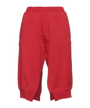MAISON MARGIELA Solid Color Fleece Pants - Red