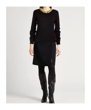 Tory Burch Long Sleeve Knitwear With Sequins And Appliqués