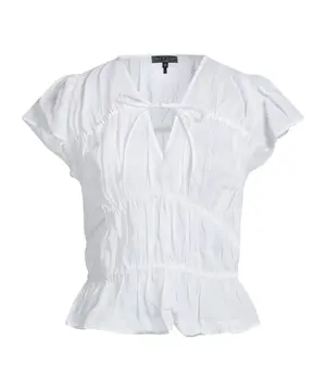 Rag & Bone Minimalist Solid Short-sleeve Top - White