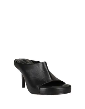 Jacquemus Geometric Heel Leather Slide Sandals