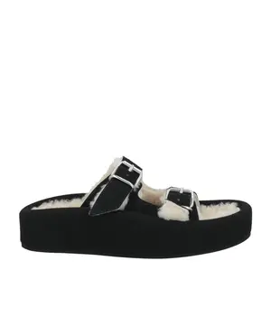MAISON MARGIELA Minimalist Round-toe Sandals - Black