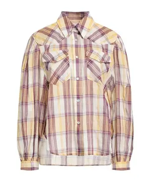 Isabel Marant Étoile Plaid Puff Sleeve Shirt