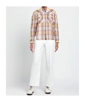 Isabel Marant Étoile Plaid Puff Sleeve Shirt
