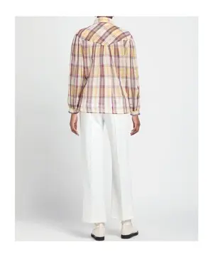 Isabel Marant Étoile Plaid Puff Sleeve Shirt