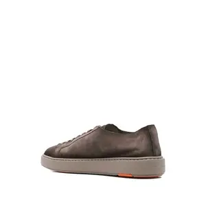 Santoni Logo Embossed Sneakers - Gray