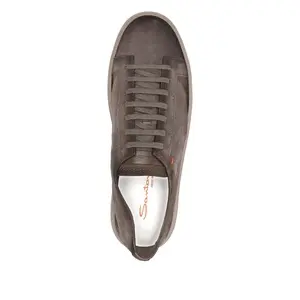 Santoni Logo Embossed Sneakers - Gray