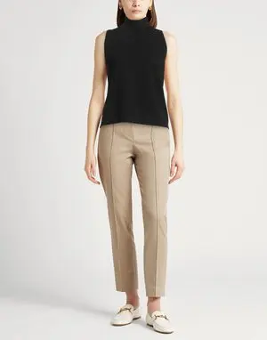 Max Mara Solid Sleeveless Turtleneck Knit