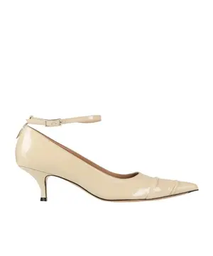 MAISON MARGIELA Pointed-toe Patent Leather High Heels - Beige