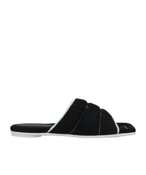 MAISON MARGIELA Padded Square Toe Slip-on Sandals - Black