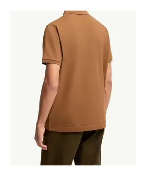 Moncler Logo Patch Cotton Piquet Polo Shirt