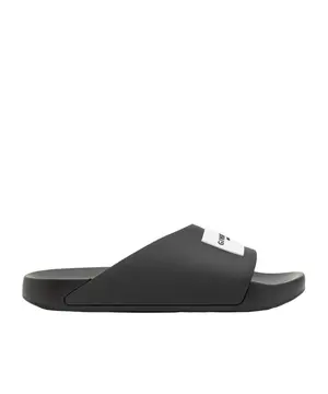 Givenchy Logo Rubber Sliders - Black
