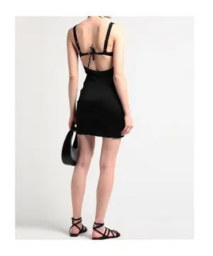 Jacquemus Sleeveless Deep V-neck Halter Dress