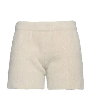 Jacquemus Brushed-felt Knitted Shorts - Nude