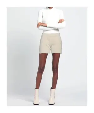 Jacquemus Brushed-felt Knitted Shorts - Nude