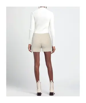 Jacquemus Brushed-felt Knitted Shorts - Nude