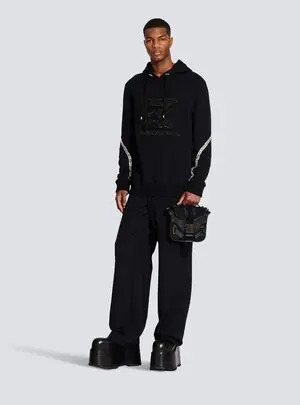 Balmain Embroidered Drawstring Hoodie