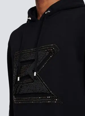 Balmain Embroidered Drawstring Hoodie
