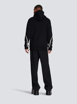 Balmain Embroidered Drawstring Hoodie