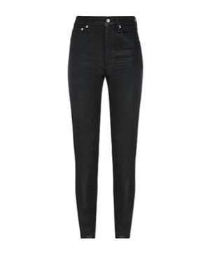 Rag & Bone Skinny Jeans With Coated Effect