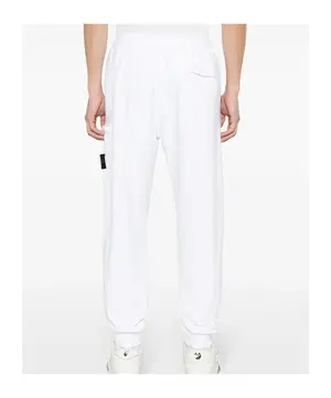 Stone Island Logo Patch Drawstring Sweatpants