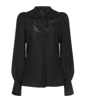 Isabel Marant Étoile Linen Shirt With Lace Trims