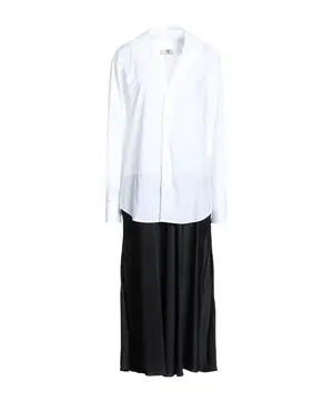 MAISON MARGIELA Two-tone Shirt Dress - White