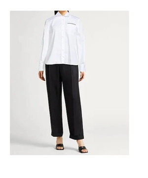 Brunello Cucinelli Appliquéd Poplin Shirt