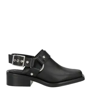 GANNI Plain Colour Court - Black