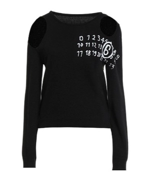 MAISON MARGIELA Printed Knit Sweater With Cut-out Details