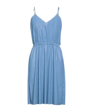 MAISON MARGIELA Sleeveless V-neck Dress - Blue