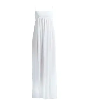 Jacquemus Sleeveless Maxi Dress With Open Back - White