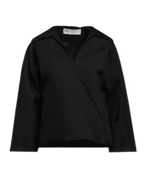 Tory Burch Solid Color Long Sleeve Shirt - Black