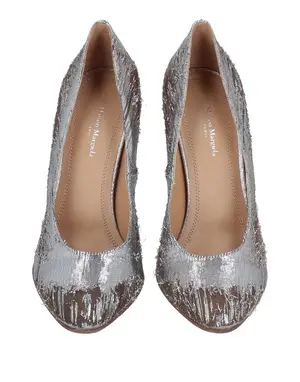 MAISON MARGIELA Two-tone Woven Stiletto Heels - Gray
