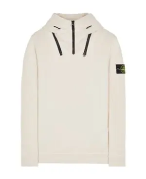 Stone Island Logo-patch Long-sleeve Hoodie - Pink