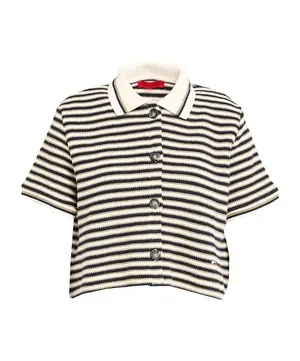 MAXCO. Striped Knit Top