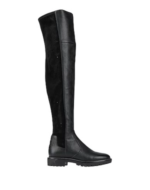 Tory Burch Over-the-knee Leather Boots - Black