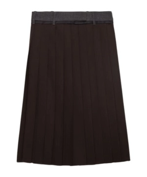 Prada Pleated Midi Skirt