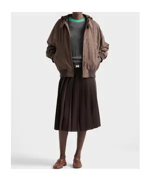 Prada Pleated Midi Skirt