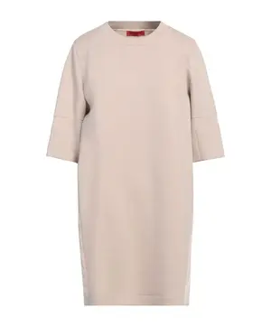MAXCO. Crewneck Jersey Dress With 3/4 Length Sleeves
