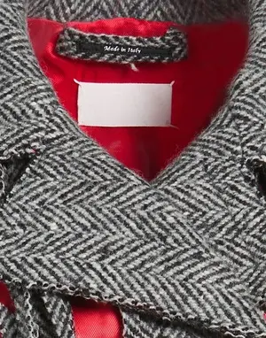 MAISON MARGIELA Wool Color-blocked Cape With Fringe
