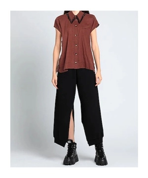 GANNI Appliquéd Classic Collar Shirt