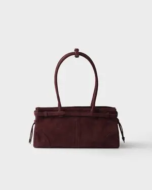 Prada Bonnie Medium Suede Handbag