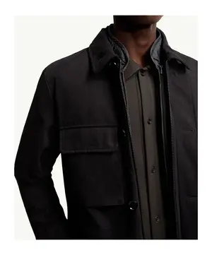 Moncler Thaldrik Cotton Field Jacket With Detachable Down Vest