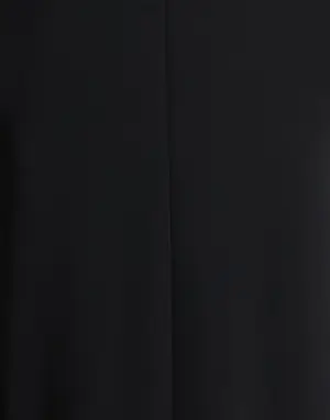 MAISON MARGIELA Crepe Crewneck Dress With Cutout