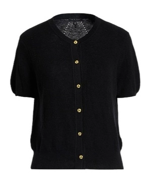 Rag & Bone Knitted Short-sleeved Top - Black