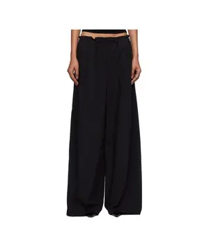 ST. AGNI Paper Bag Waist Wide Leg Trousers