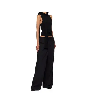 ST. AGNI Paper Bag Waist Wide Leg Trousers