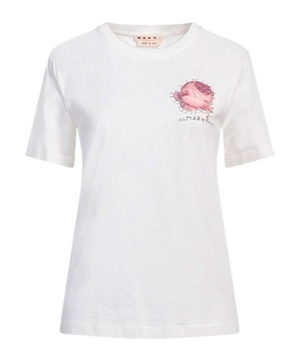 Marni Solid-color Short-sleeved T-shirt - White