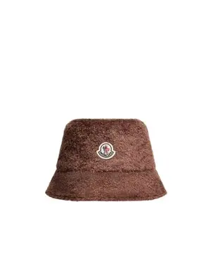 Moncler Teddy Bucket Hat - Brown